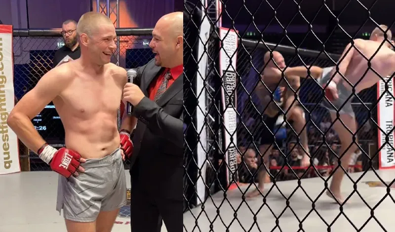 Ο Gleb Shadrin κατάφερε το εντυπωσιακό νοκ άουτ της βραδιάς κατά του ...